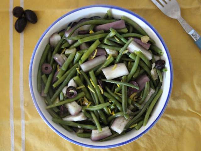 Recettes végétariennes de Salade de haricots verts et Salade de haricot
