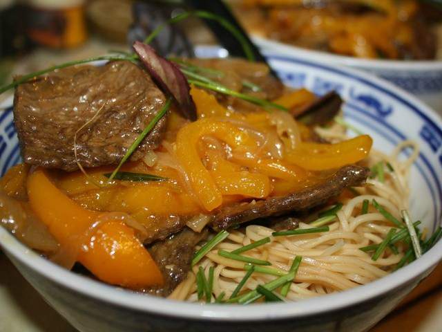 Recettes végétariennes de Boeuf aux oignons